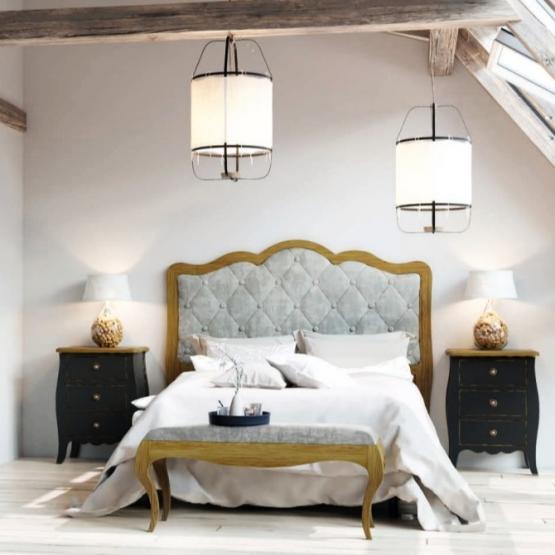 Cabecero cama romántico tapizado con capitoné | Bohemian and chic